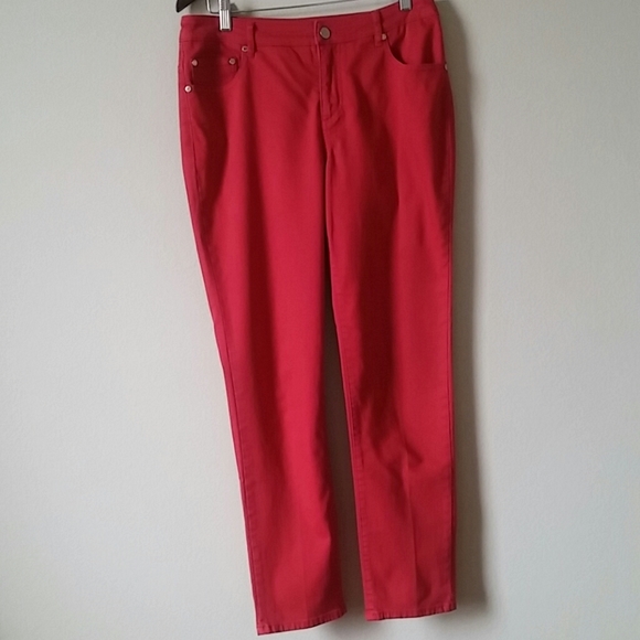 Eric Jeans | Jeans | Eric Jeans Womens Size 8 Red Pants With Stretch ...